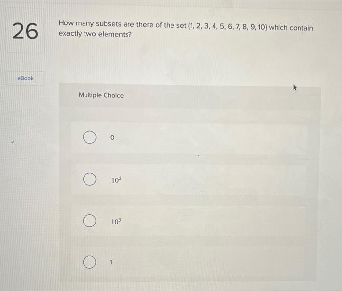 Solved How many subsets are the there of the set | Chegg.com