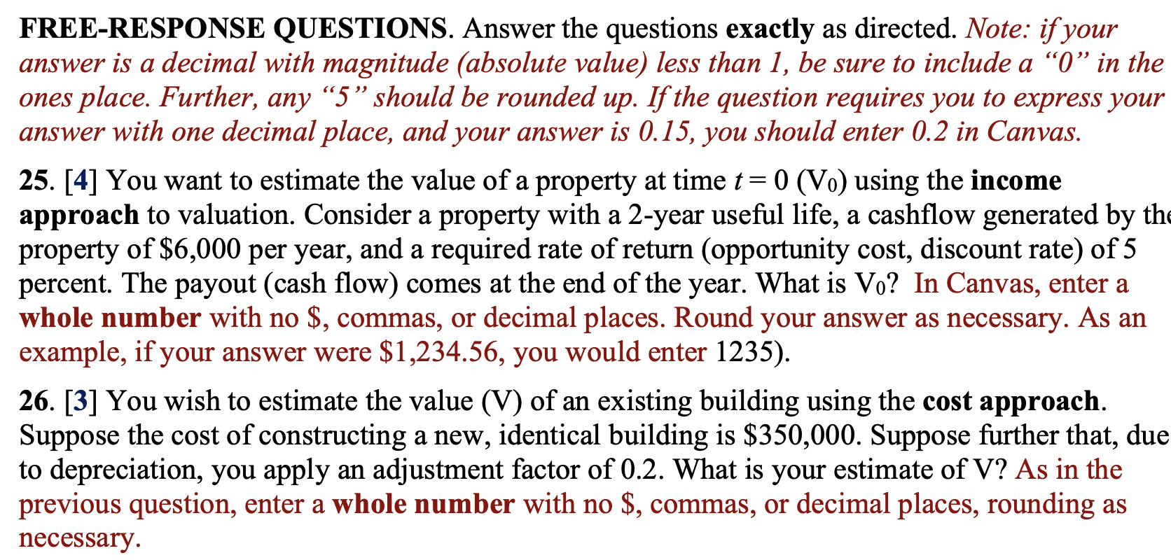 Solved FREE-RESPONSE QUESTIONS. Answer the questions exactly | Chegg.com
