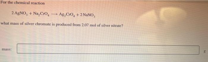 Solved For the chemical reaction 2KI+Pb(NO3)2 PbI2+2KNO3 how | Chegg.com