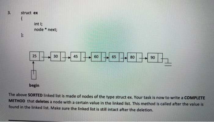 Solved 3. struct ex int i; node * next; 311 31 41.00 14 | Chegg.com