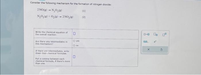 Solved Consider the following mechanism for the formation of | Chegg.com