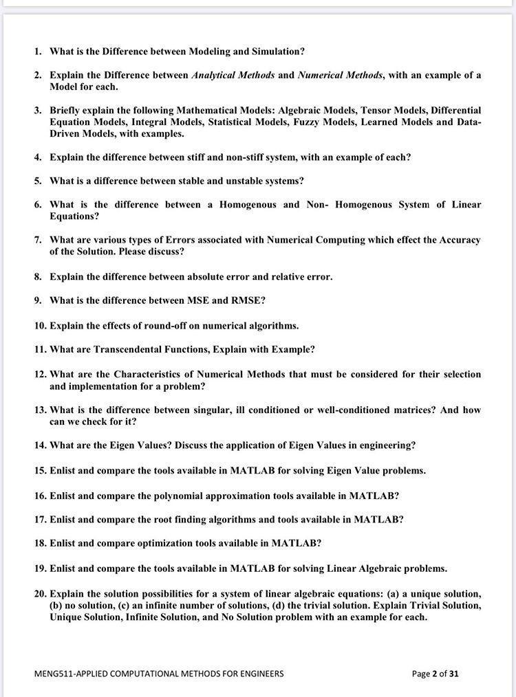 Solved 1. What is the Difference between Modeling and | Chegg.com