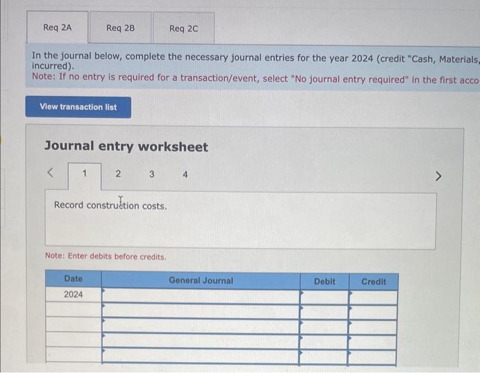 Solved pls help by completing journal entries for 2024-2026. | Chegg.com