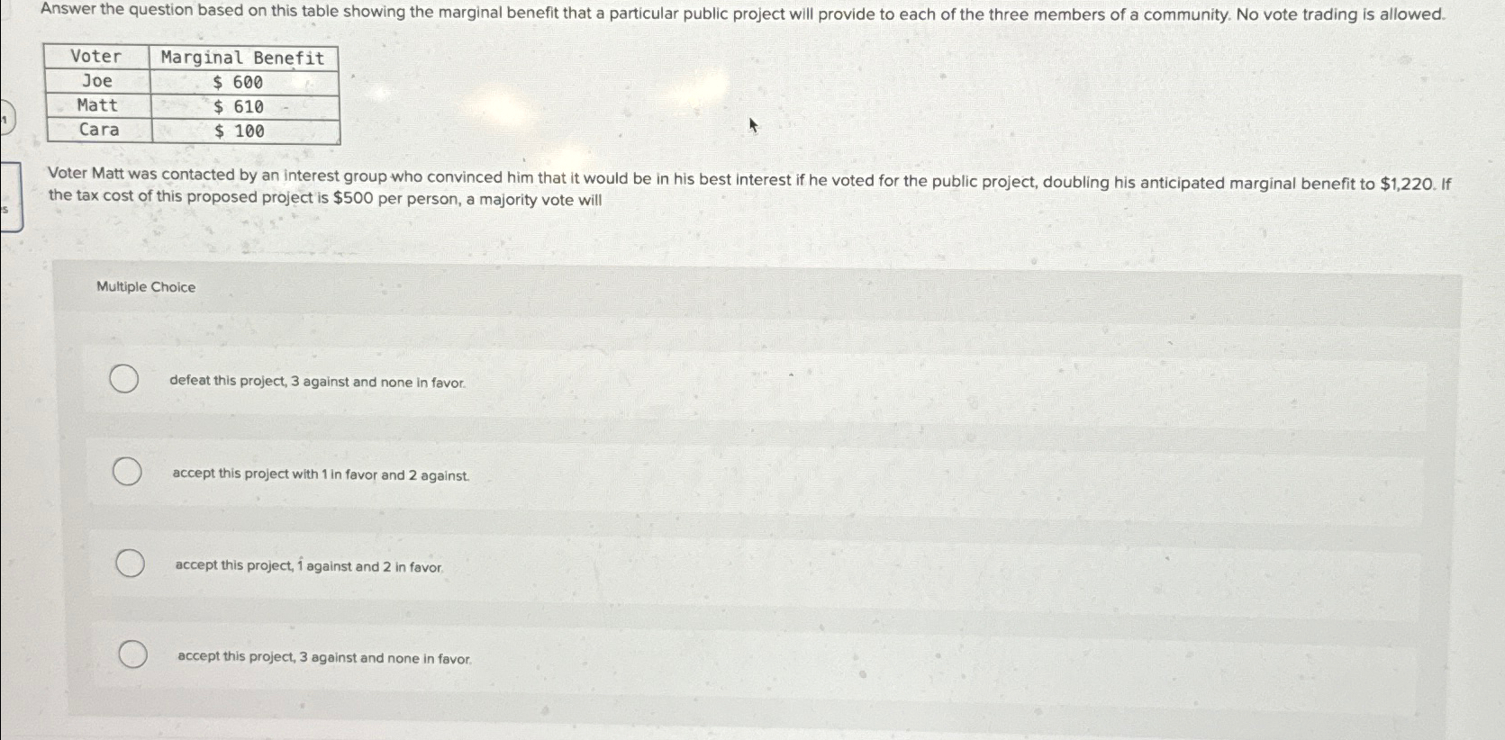 Solved Answer the question based on this table showing the | Chegg.com