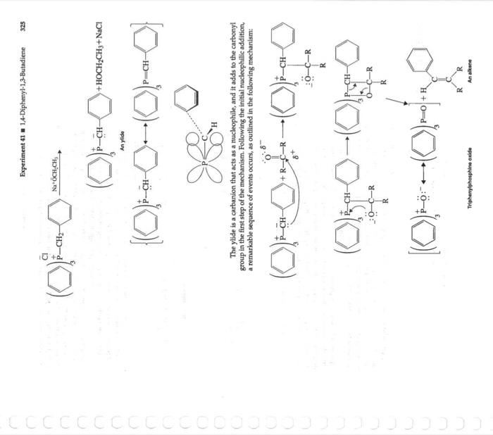 Solved 1,4-Diphenyl-1,3-Butadiene Wittig reaction Working | Chegg.com
