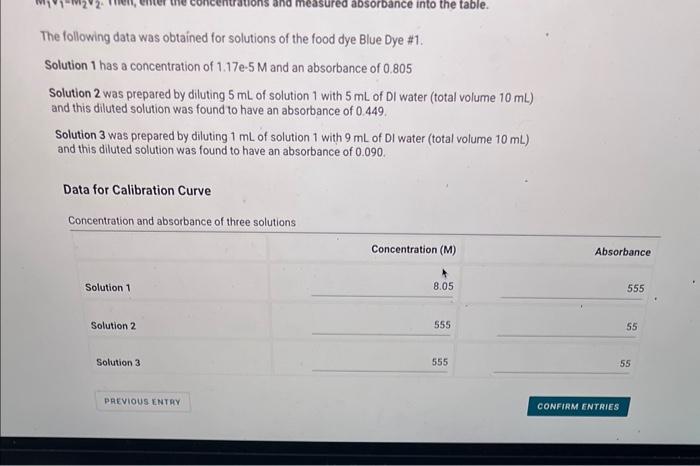 Solved Preparing a Calibration Curve First, Calculate the | Chegg.com
