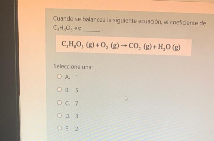 Solved 27 When the following equation is balanced, the | Chegg.com