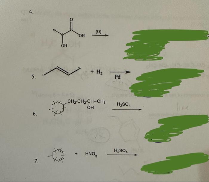 Solved Q22. Complete the following reactions: (Do any 6) | Chegg.com
