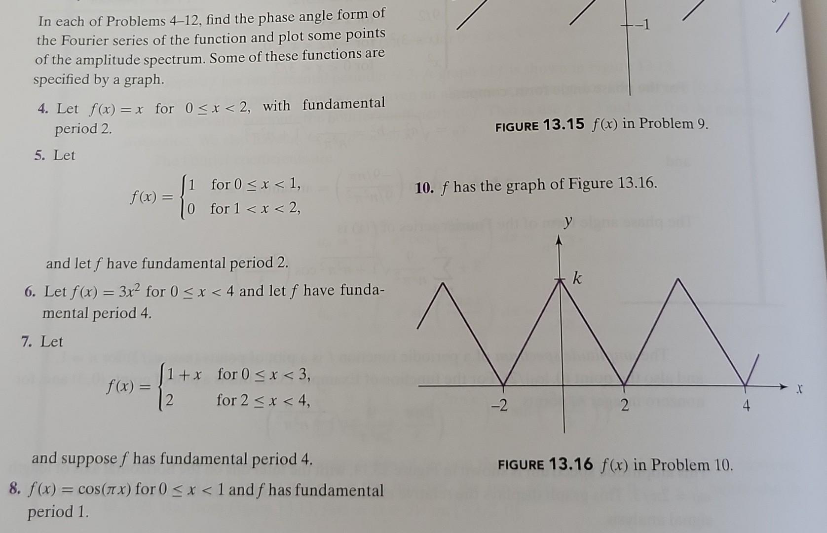 Solved In each of Problems 4-12, find the phase angle form | Chegg.com