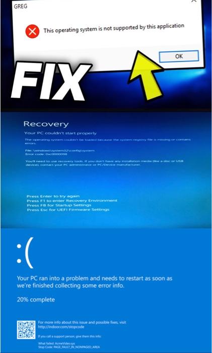 Solved Recovery Your PC needs to be repaired. The | Chegg.com