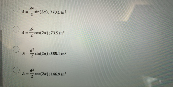 Solved Find a formula for the viewing area of a television | Chegg.com