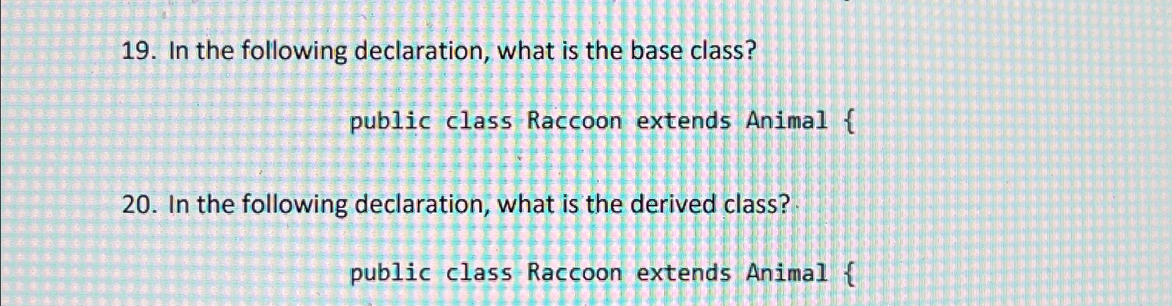 Solved In the following declaration, what is the base | Chegg.com