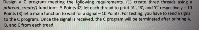 Solved Design a C program meeting the following | Chegg.com