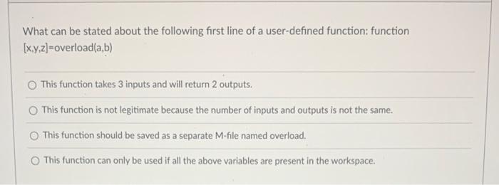 Solved What can be stated about the following first line of | Chegg.com