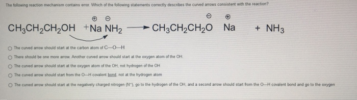 Solved The following reaction mechanism contains error. | Chegg.com
