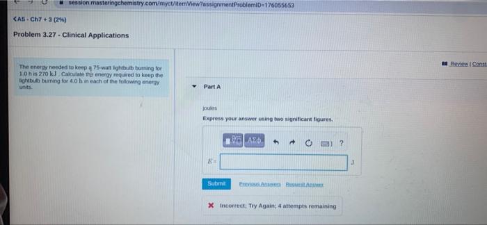 Solved session masteringchemistry.com/myct/itern | Chegg.com