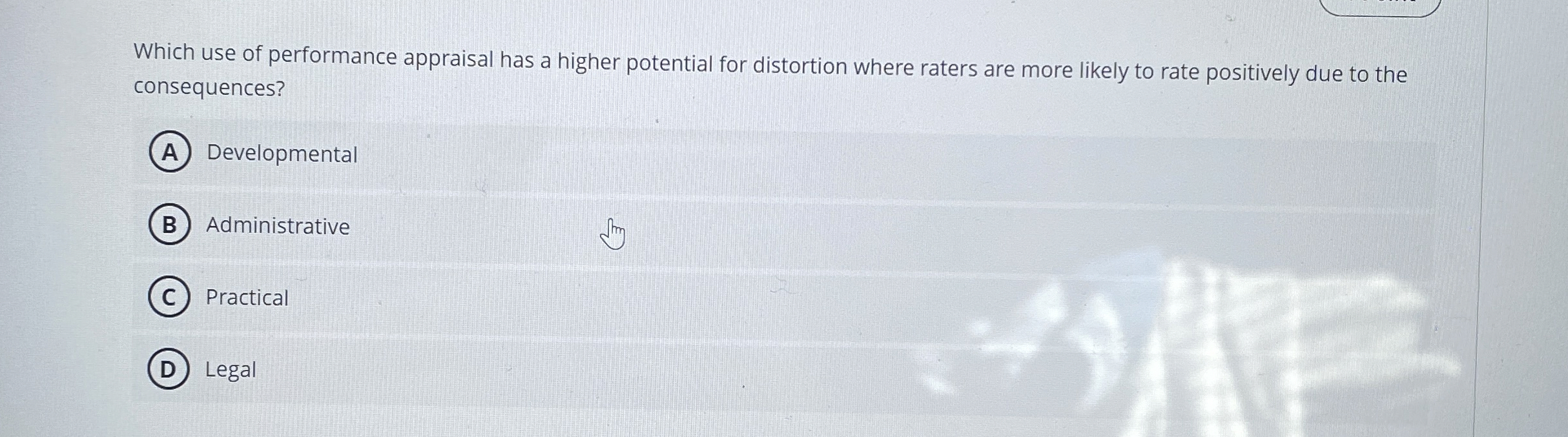 Solved Which use of performance appraisal has a higher | Chegg.com