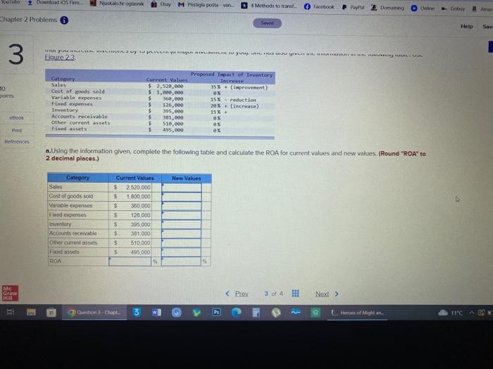 Solved Fiqure 2,3 a. Using the information given, complete | Chegg.com