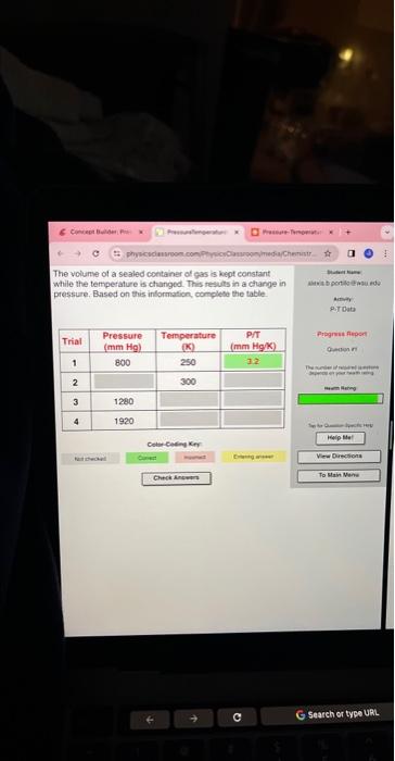 Solved The volume of a sealed container of gas is kept | Chegg.com