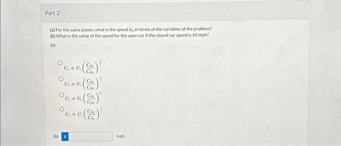 Solved The aerodynamic drag on a car depends on the "shape" | Chegg.com