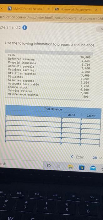 Solved MyNCC Portal | Nassau x | Chegg.com
