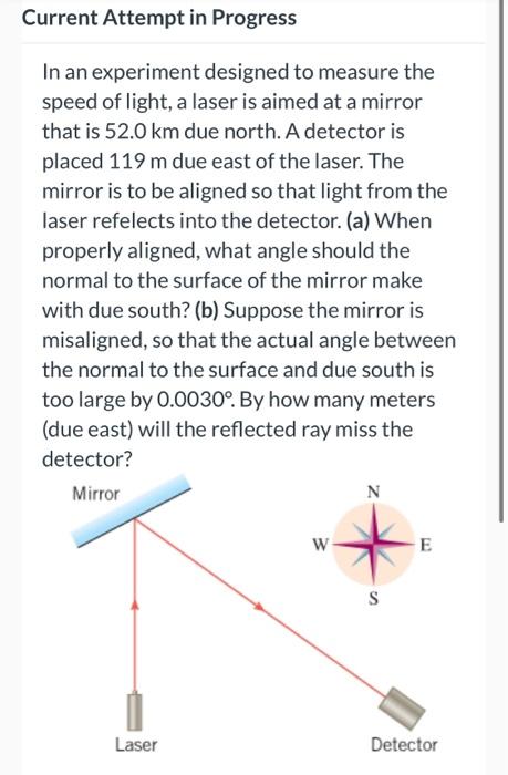 Solved Current Attempt in Progress In an experiment designed | Chegg.com