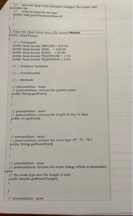 Solved AP Computer Science Lab - Classes - Hospital = 18 | Chegg.com