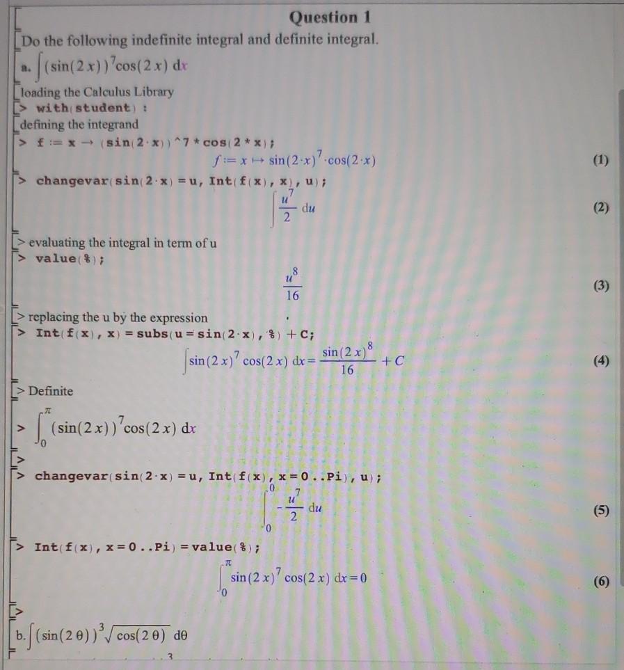 Solved Solve the questions only using Maple Software. Post | Chegg.com