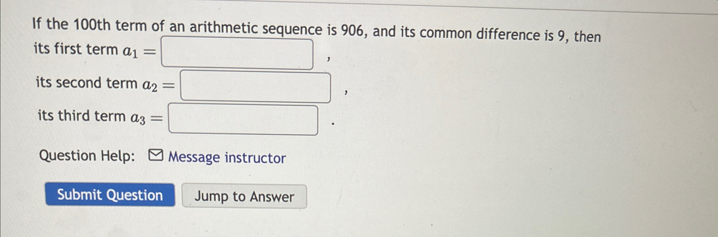 If the 100 ﻿th term of an arithmetic sequence is | Chegg.com