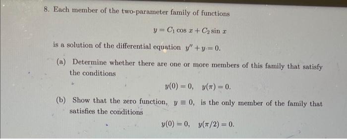 Solved 3. Find the differential equation for the given | Chegg.com