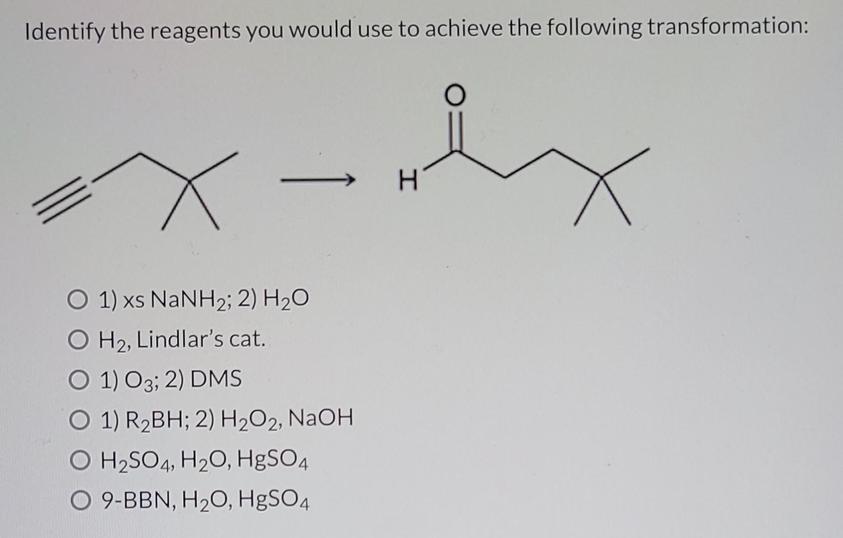 Solved An alkyne with molecular formula C4H6 was treated | Chegg.com