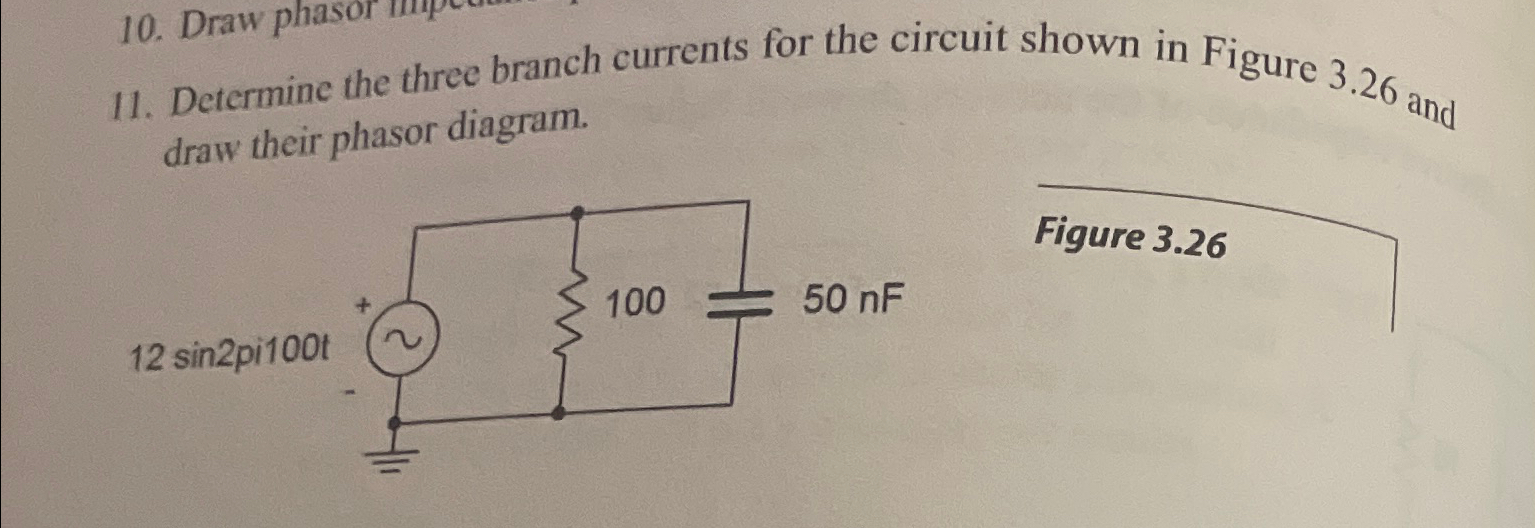 Solved Determine the three branch currents for the circuit | Chegg.com