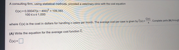 Solved A consulting firm, using statistical methods, | Chegg.com