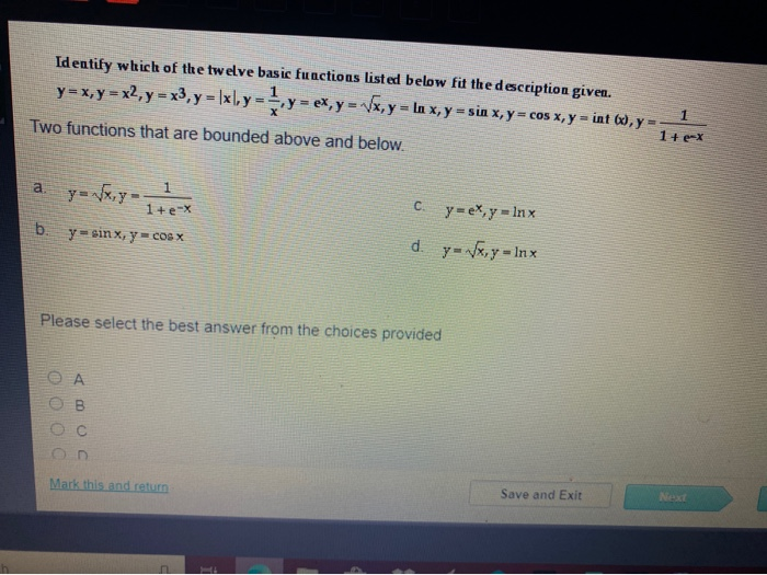 Solved Identify which of the twelve basic functions listed | Chegg.com