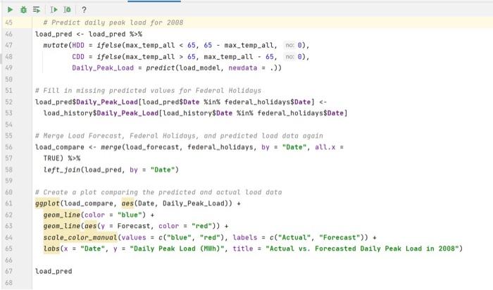 Solved How to modify/fix this RStudio code so that in the | Chegg.com