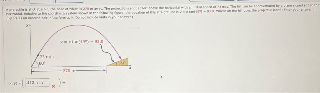 Solved 6. (20 ﻿credits) ﻿You throw a ball to hit a target | Chegg.com