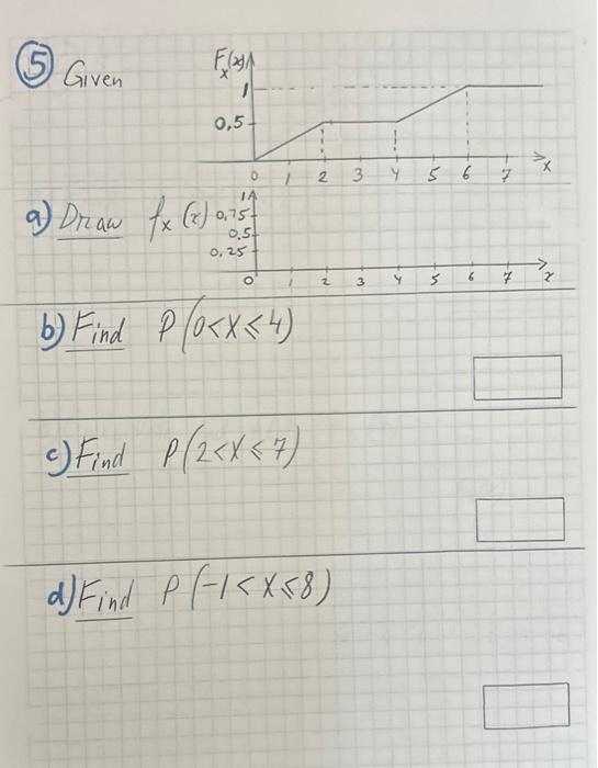 Solved (5) Given a) Draw b) Find P(0 | Chegg.com