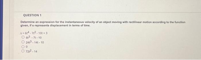 Solved Determine an expression for the instantaneous | Chegg.com