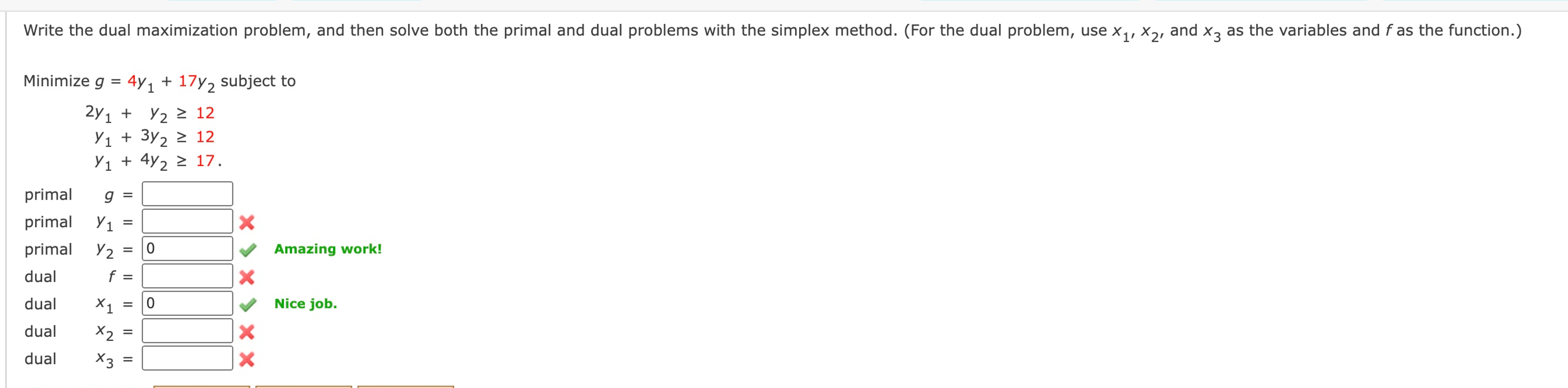 Solved Write the dual maximization problem, and then solve | Chegg.com