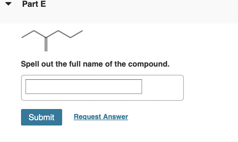 Solved Part ESpell out the full name of the compound. | Chegg.com