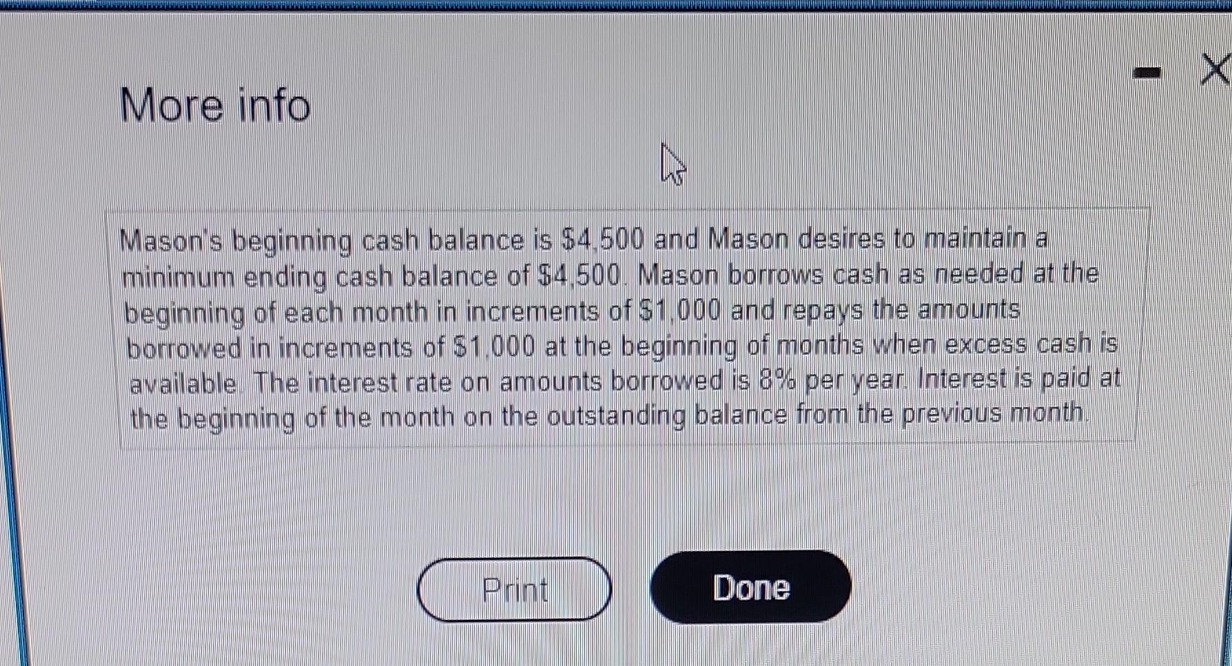 Mason Company Cash BudgetCash Receipts from | Chegg.com