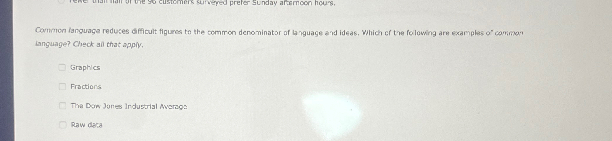 Common language reduces difficult figures to the | Chegg.com