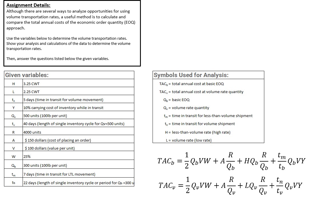 Solved Given variables: Symbols Used for Analysis: | Chegg.com