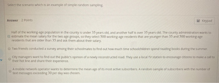 Solved Select the scenario which is an example of simple | Chegg.com