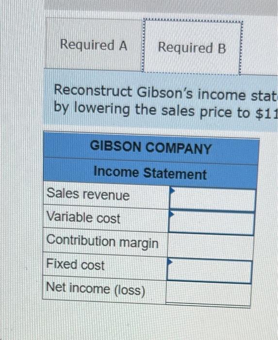 Solved Exercise 11-12A (Algo) Using fixed cost as a | Chegg.com