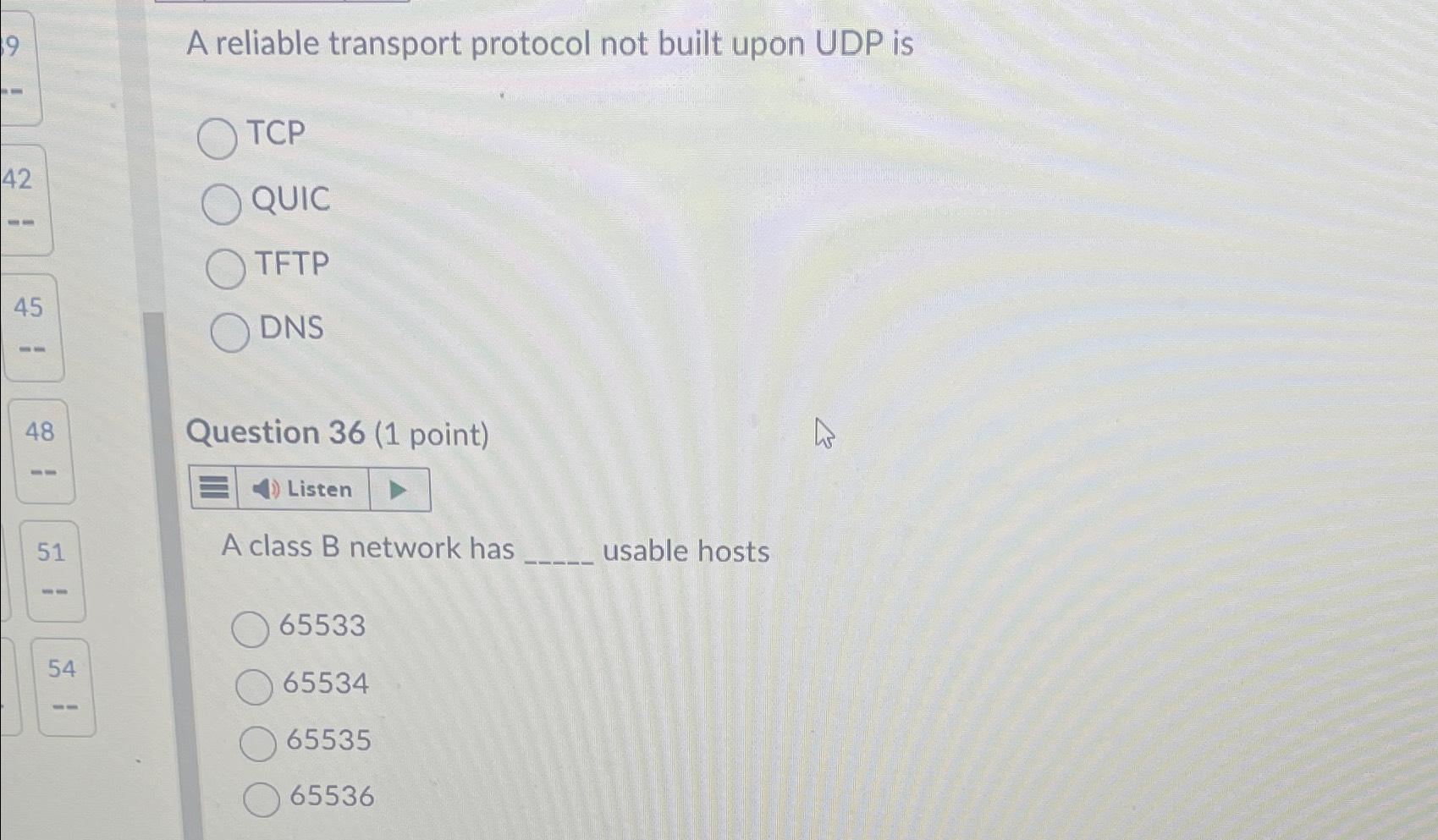 Solved A reliable transport protocol not built upon UDP | Chegg.com