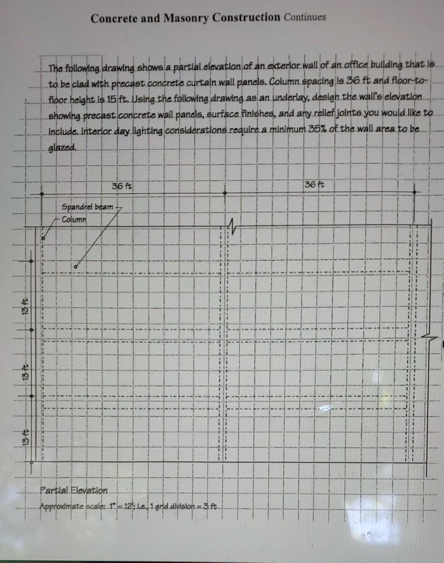 Solved Concrete and Masonry Construction Continues The | Chegg.com