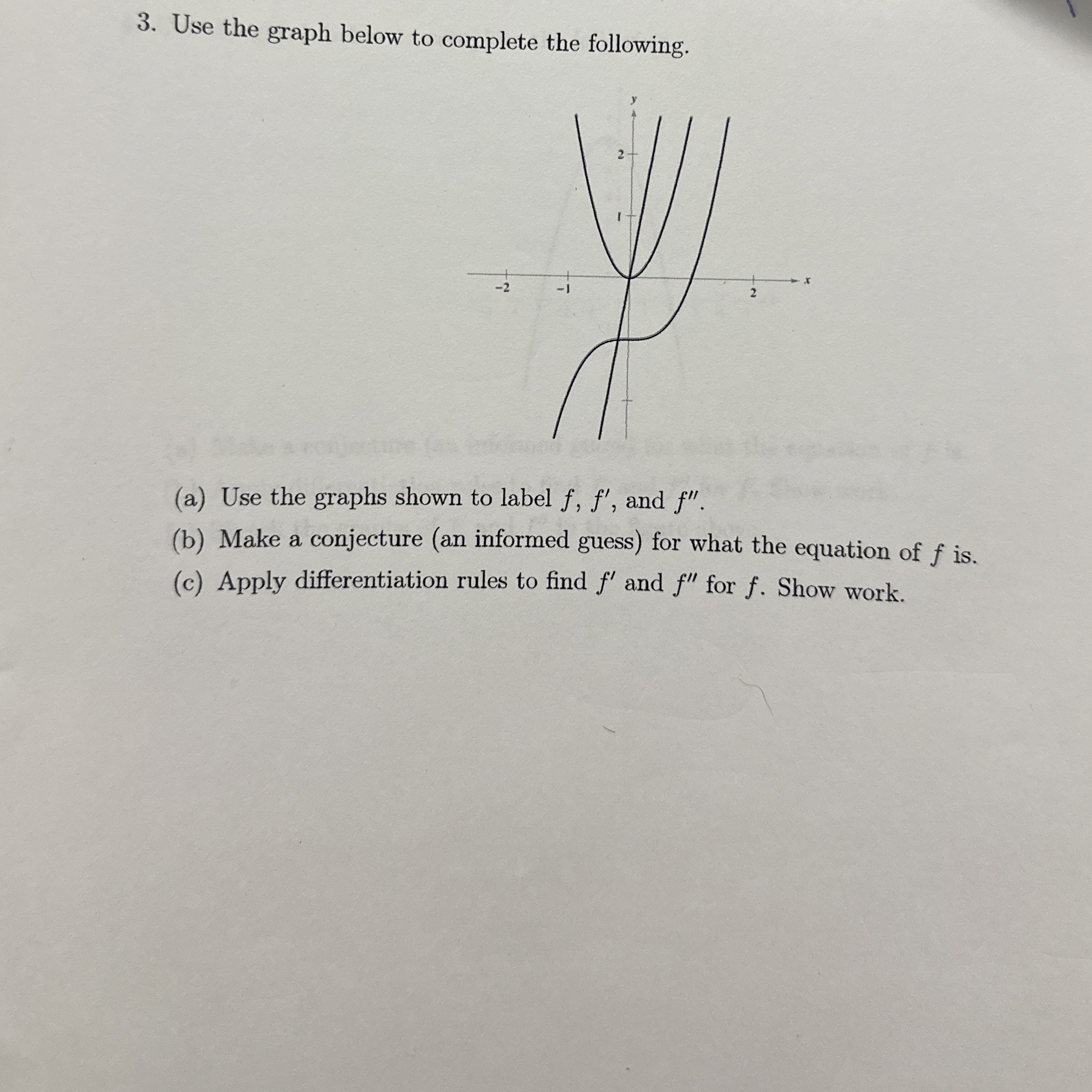 Solved Use the graph below to complete the following.(a) | Chegg.com