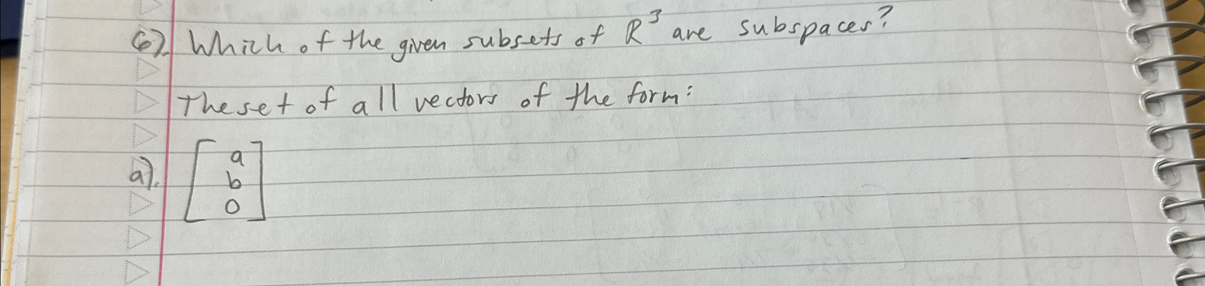 Solved . ﻿Which of the given subsets of R3 ﻿are | Chegg.com