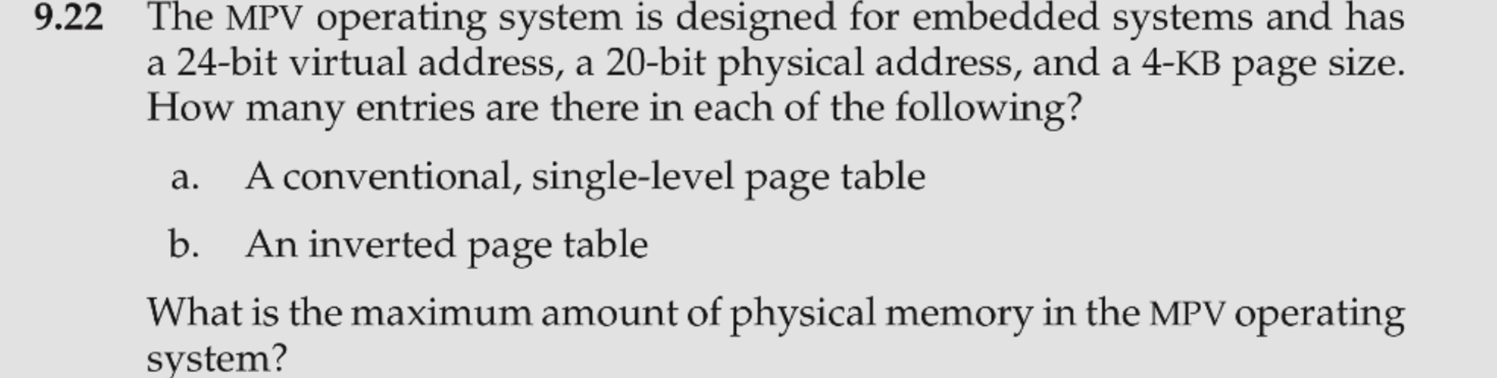 Solved The MPV operating system is designed for embedded | Chegg.com